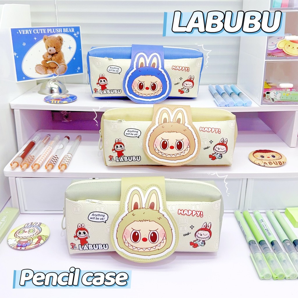 กระ pencil case Labubu กล่องดินสอหลายชั้น น่ารัก ความจุใหญ่ ใช้งานสะดวก ...