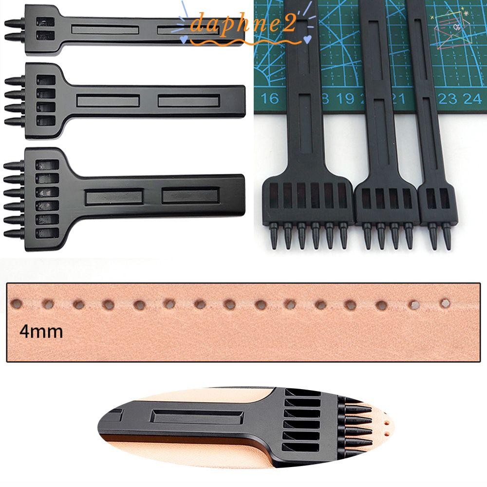 DAPHNES Prong Punching Packing Tool งานแกะสลัก 4 มม.DIY รอบเย็บ Punch ...