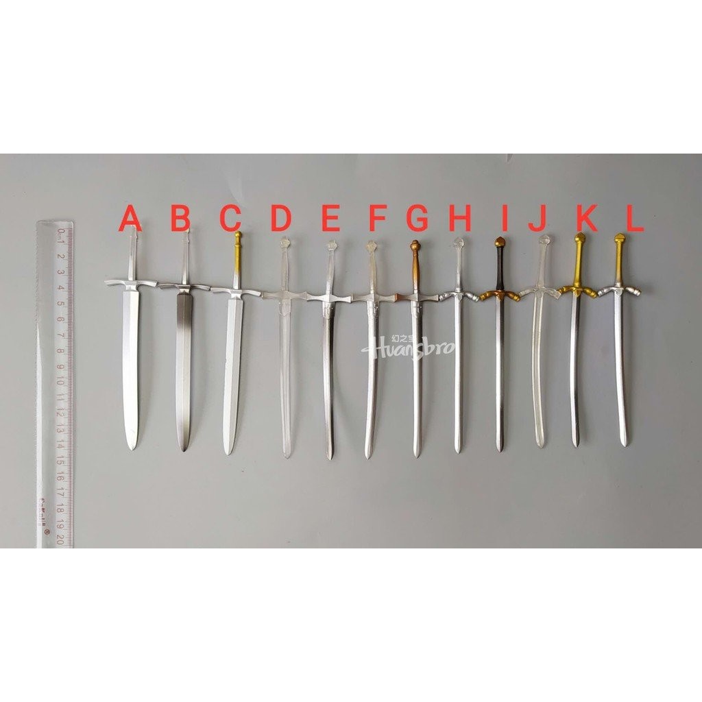 20 cm DC Herman Here Weapon Accessories 1: 12 Sword DIY Spear Axes ...