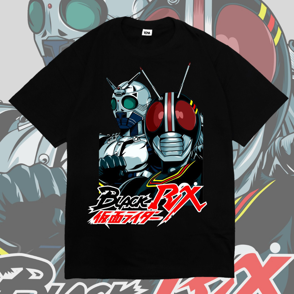 เสื้อยืด Kamen Rider Black RX Graphic สไตล์Tokusatsu สำหรับทั้งชายและ ...