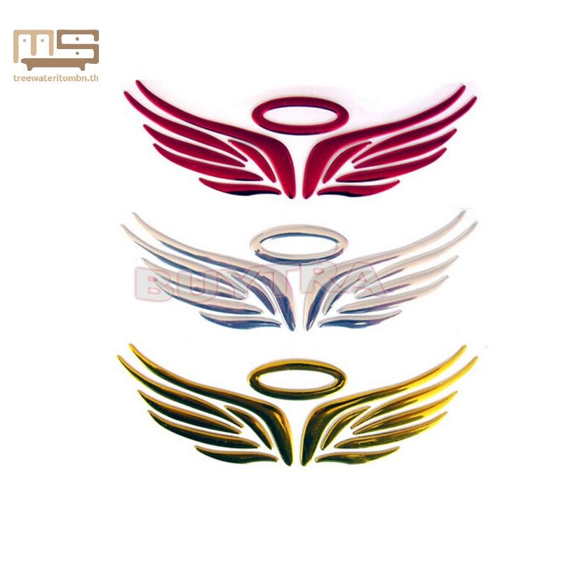 Tt 3D Angel Fairy Wings รถรถบรรทุกอัตโนมัติโลโก้ป้ายสัญลักษณ์ Decal สติ ...