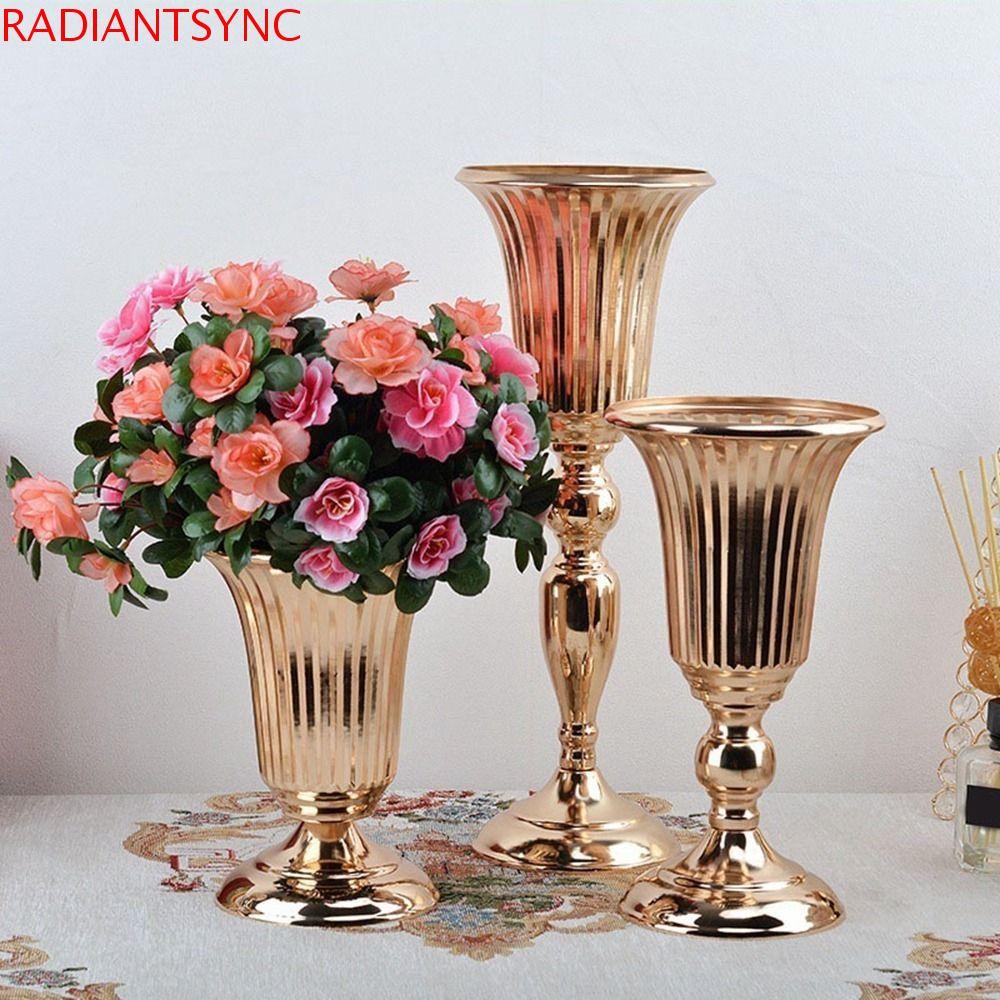 RADIANTSYNC แจกันทรัมเป็ตโลหะ สำหรับตกแต่งบ้านและงานแต่งงาน ดีไซน์โรแมนติกสไตล์ยุโรป | Shopee ...