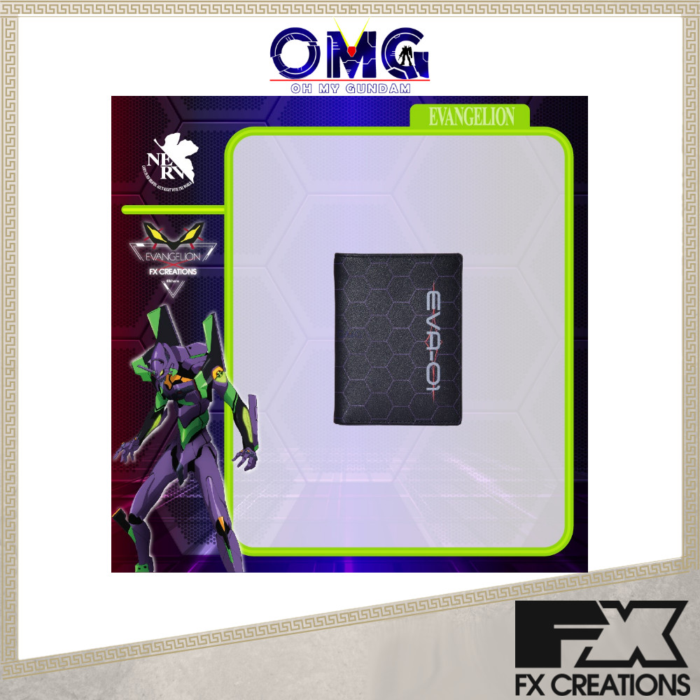 FX Creations EVA-01 กระเป๋าสตางค์หนังสองพับ EVAW251004-01 Evangelion Wallet Bifold Wallets Men ...