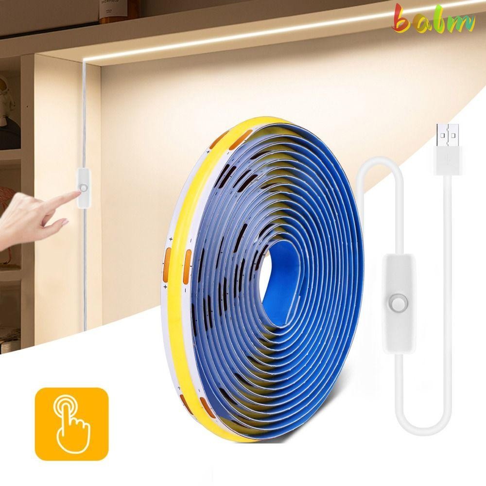 BALM COB ไฟ LED Strip, สีขาว Warm White USB 5V ไฟ LED, ยืดหยุ่น USB ...