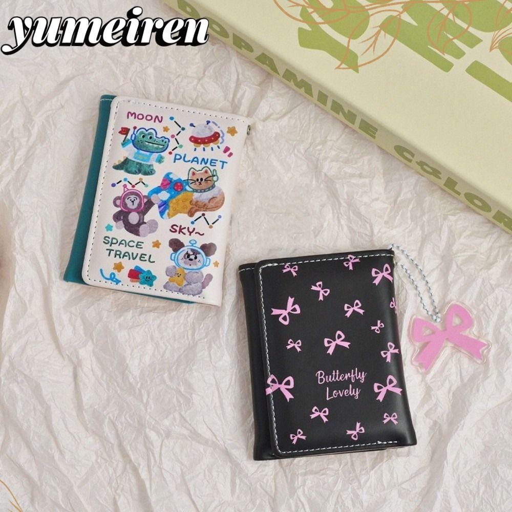 YUMEIREN บัตรเครดิต Holoder, กระเป๋าใส่เหรียญเงินPUกันน้ำ สไตล์น่ารัก ...