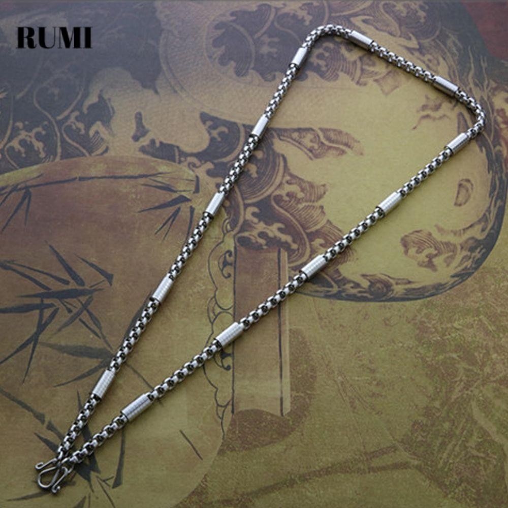 รูมิ Square Pearl Chain สีเงิน สร้อยคอมัดแน่นสไตล์คูล chic choker ...