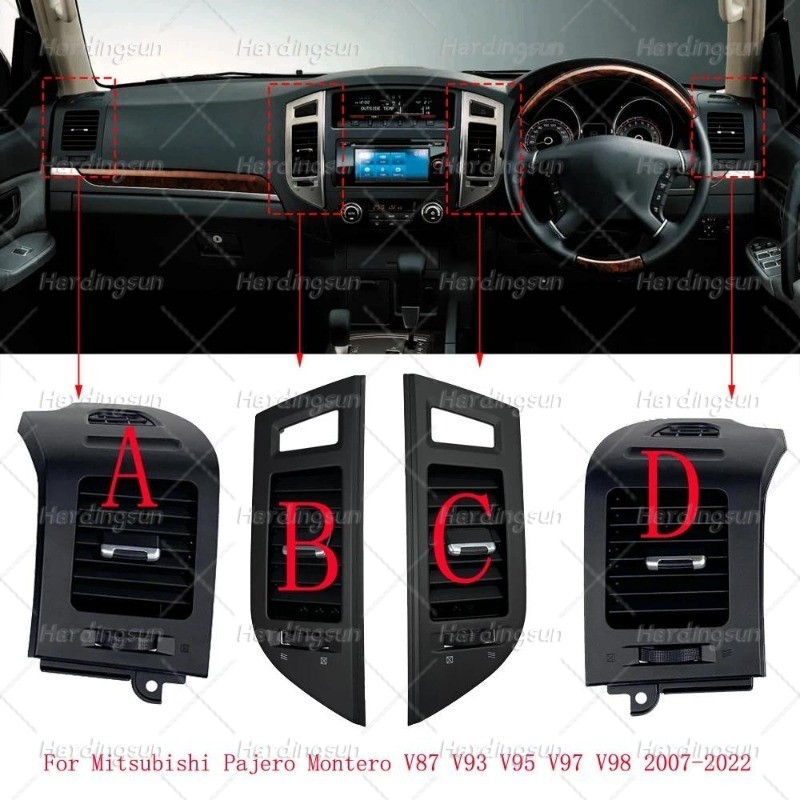 สําหรับ Mitsubishi Pajero Montero V87 V93 V95 V97 V98 2007-2022 ภายใน Air Vent Outlet เครื่องมือ ...