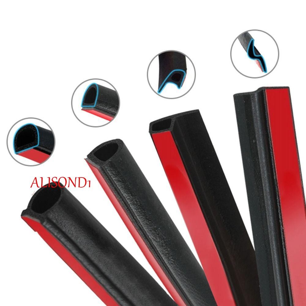 ALISOND1 แถบซีลประตูรถ Self-Adhesive 1m อุปกรณ์ตกแต่งภายใน Z รูป Trim D ...