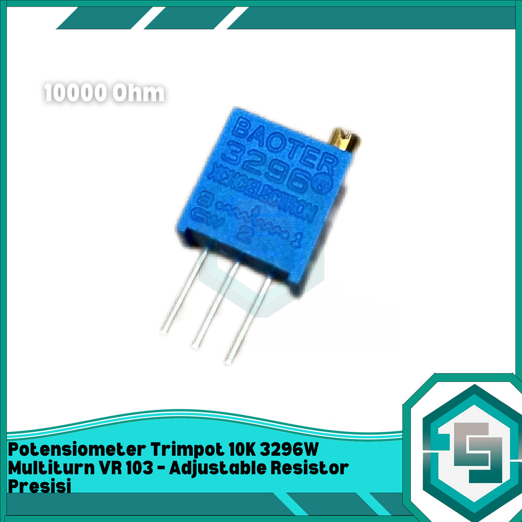 10K 3296W Multiturn VR 103 Trimpot Potentiometer – ตัวต้านทานความ ...
