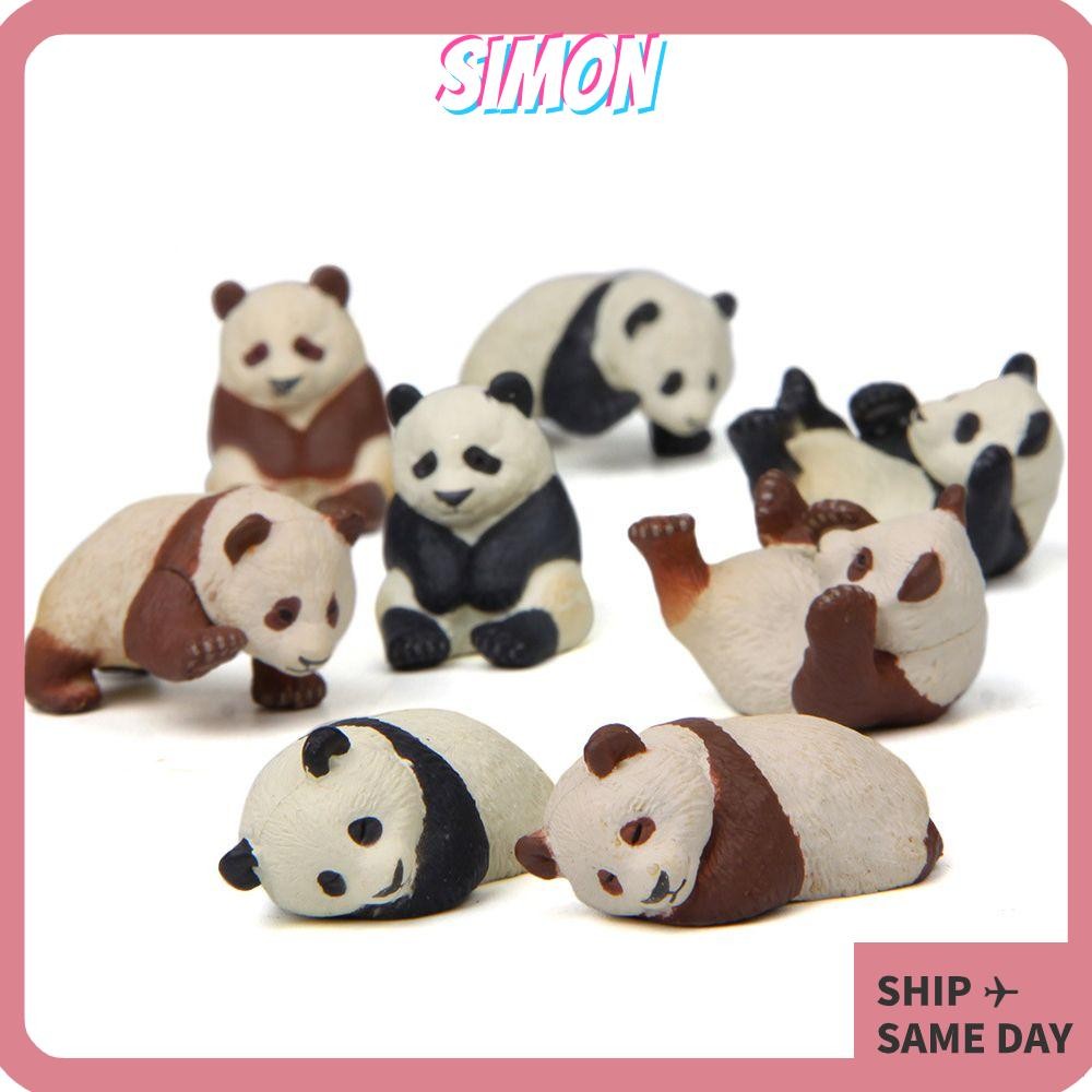 SIMON 4 ชิ้น/เซ็ตหุ่นน่ารัก Panda Garden ภูมิทัศน์ไมโคร | Shopee Thailand