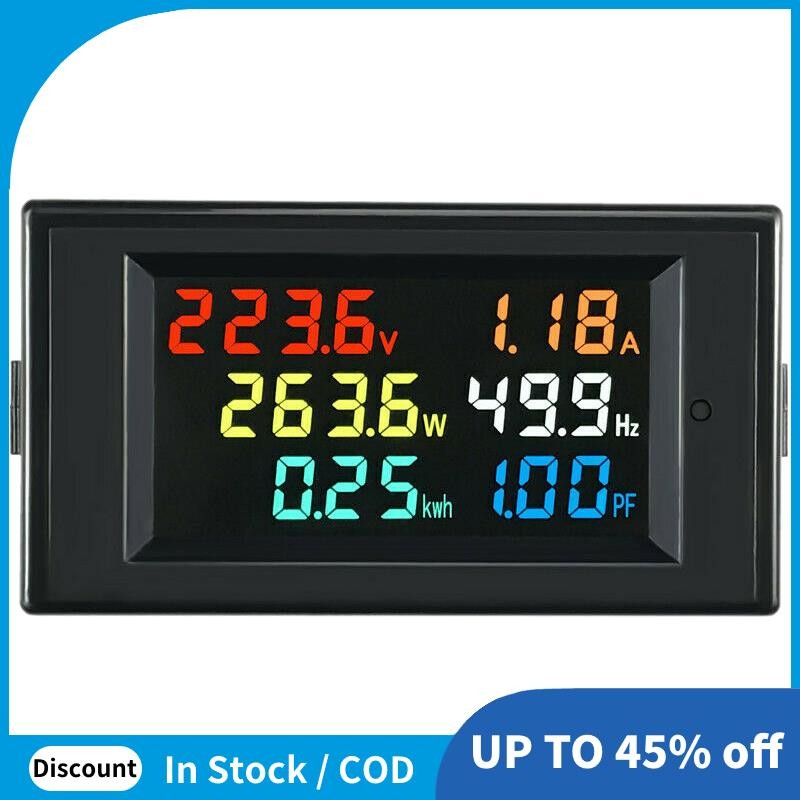 6 in 1 AC Monitor D69-2058 AC แรงดันไฟฟ้าและกระแสไฟดิจิตอลความถี่ ...