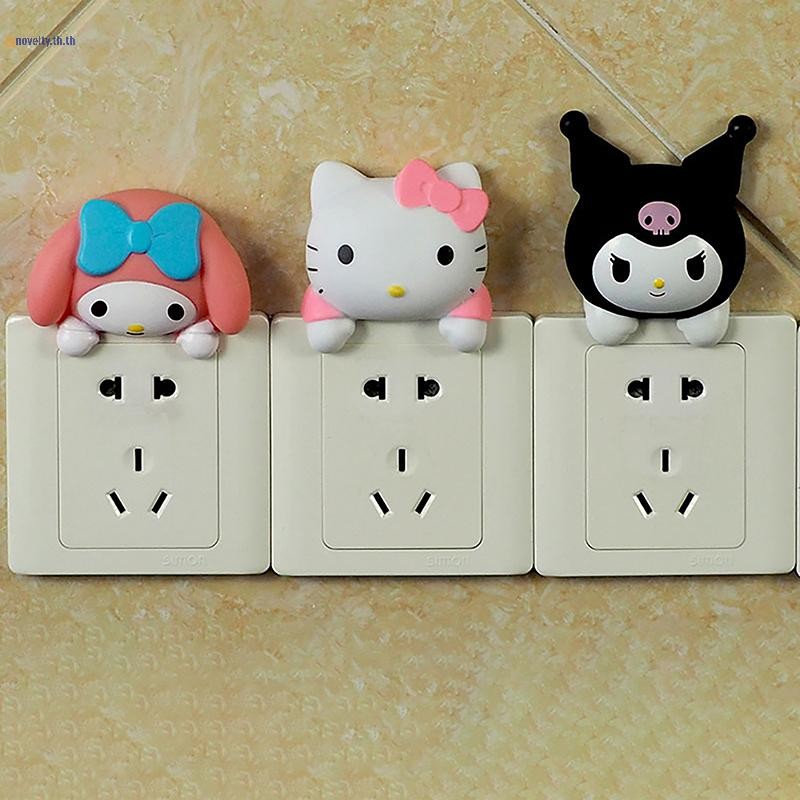 สวิทช์สติกเกอร์ตกแต่งผนัง Sanrio Hello Kitty & My Melody สำหรับวันหยุด ...