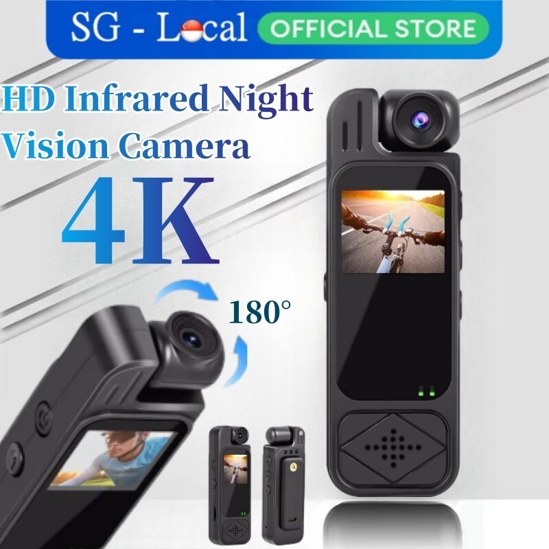 SG Mini Body Camera 4K HD Sports Camera หน้าจอ 1.3 นิ้ว180° เครื่อง ...