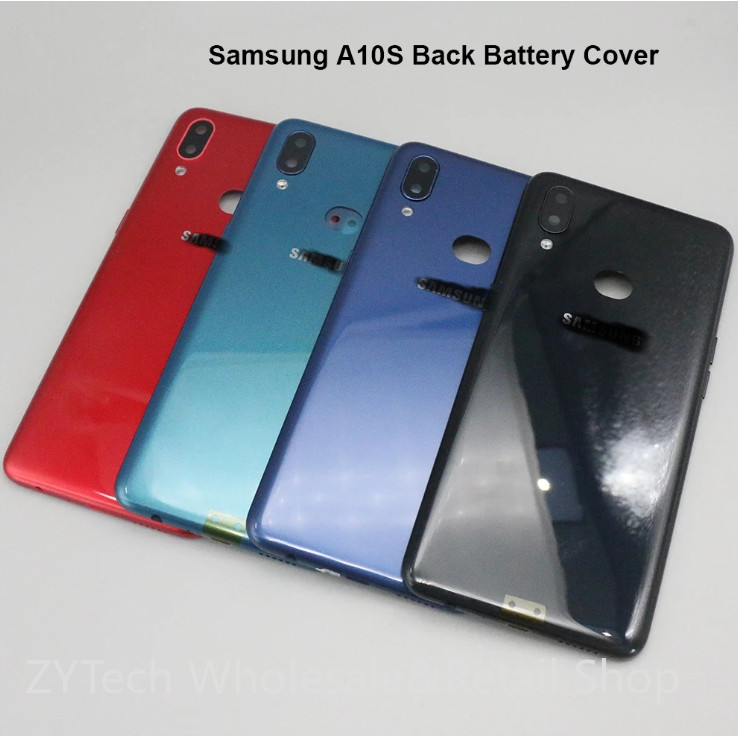 สําหรับ Samsung A10S A107 ฝาหลังแบตเตอรี่กรอบพร้อมเลนส์ ZYSP | Shopee ...