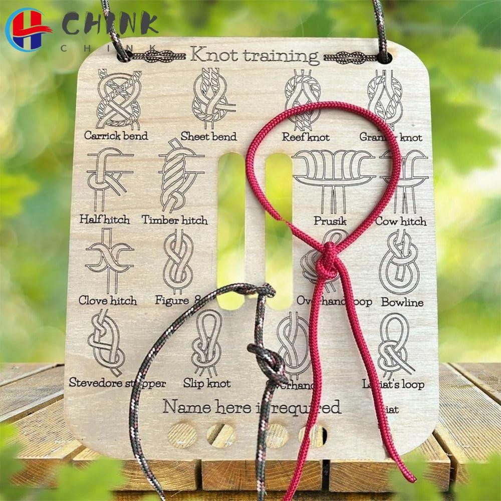 CHINK Knot Tying Practice Board Kit, Paracord Knot Tying Kit 16 ยอดนิยม ...