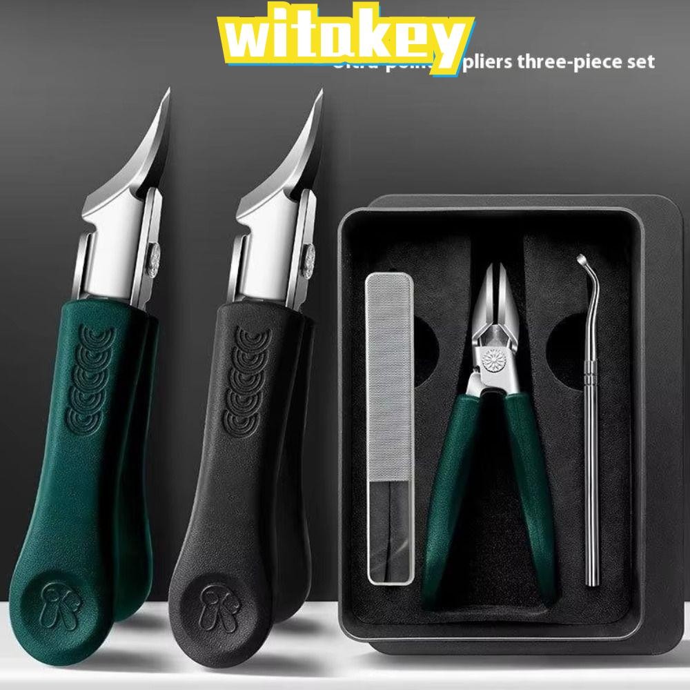 WITAKEY กรรไกรตัดเล็บขอบเอียง, Anti-Splash Trim Nails เครื่องตัดเล็บนิ้วเท้าเฉียง, กรรไกรตัดเล็บ ...