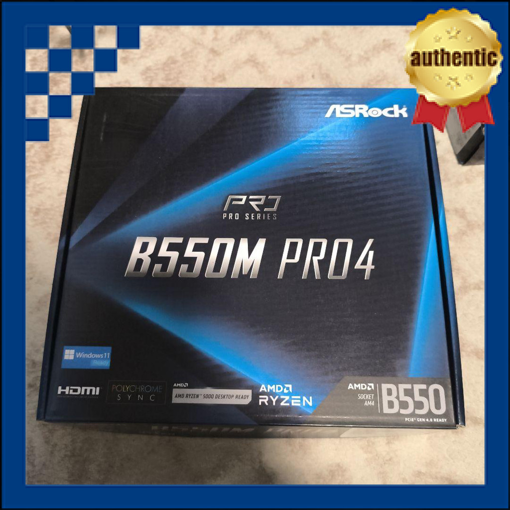 ASRock B550M Pro4 Micro ATX Motherboard with B550 Chipset for AMD Ryzen ...