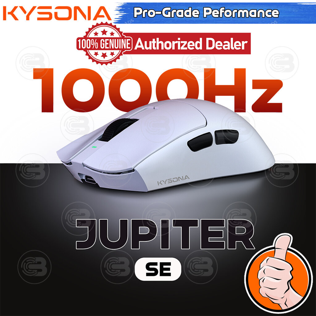[CoolBlasterThai] KYSONA JUPITER SE White 1K PAW3311/46± 3G/24000 DPI ...
