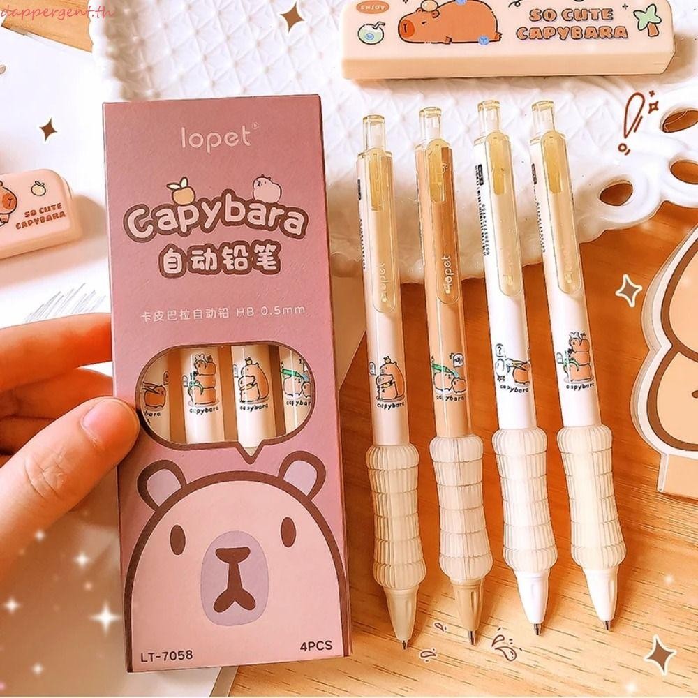 DAPPERGENT ดินสอกด Capybara, Kawaii Aesthetic Propelling Pencil, Creative 0.5 มม.กดน่ารักดินสอ ...
