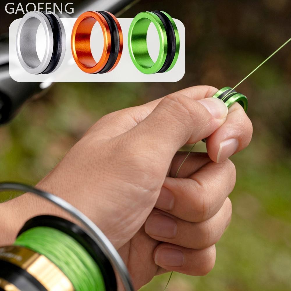 GAOFENG อลูมิเนียมแบบพกพาสายตกปลา Puller แหวน Anti-Slip Anti-Snag Line ...