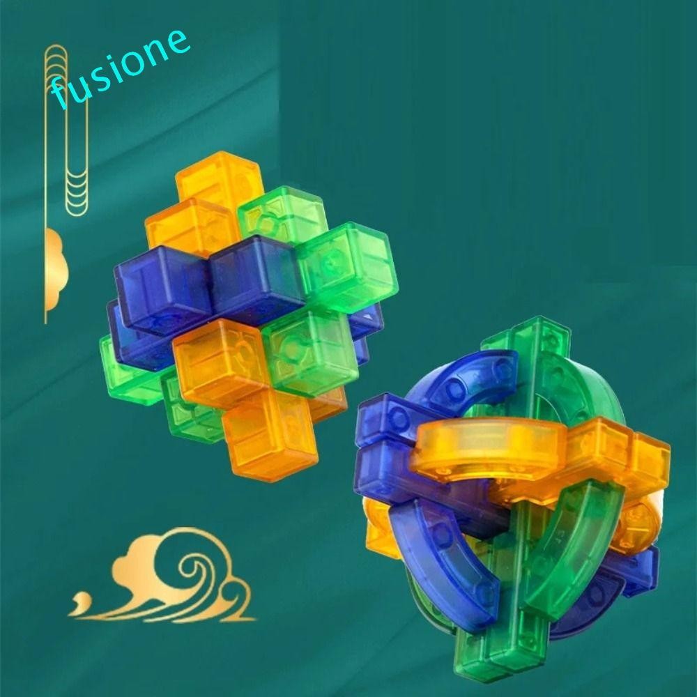 FUSIONEDGE Kong Ming Lock, สมอง Teaser Luban ล็อค IQ สมอง Teaser ปริศนา, การศึกษาพลาสติก ABS ปลด ...