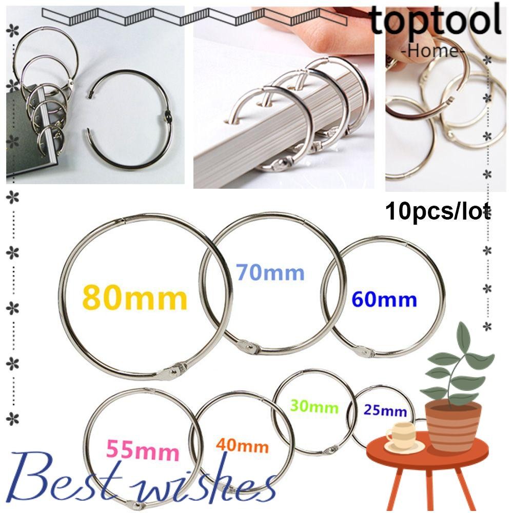 TOPTOOL 10 ชิ้น/ล็อตหลวม Leaf Binder ปฏิทินหัตถกรรมชุบสมุดภาพคลิป | Shopee Thailand