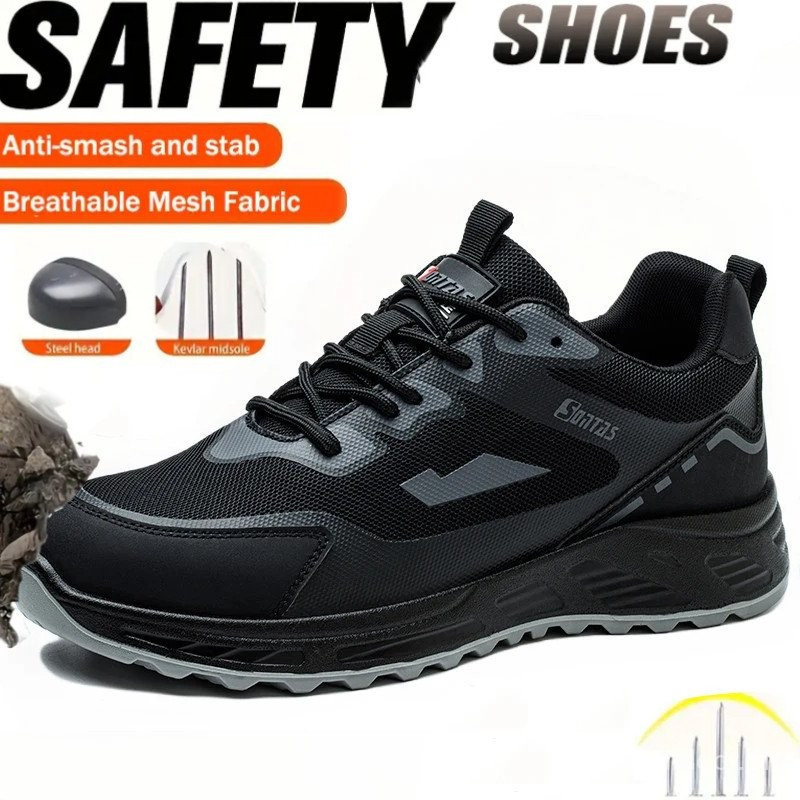New safety shoes with anti smashing and anti stabbing features are ...