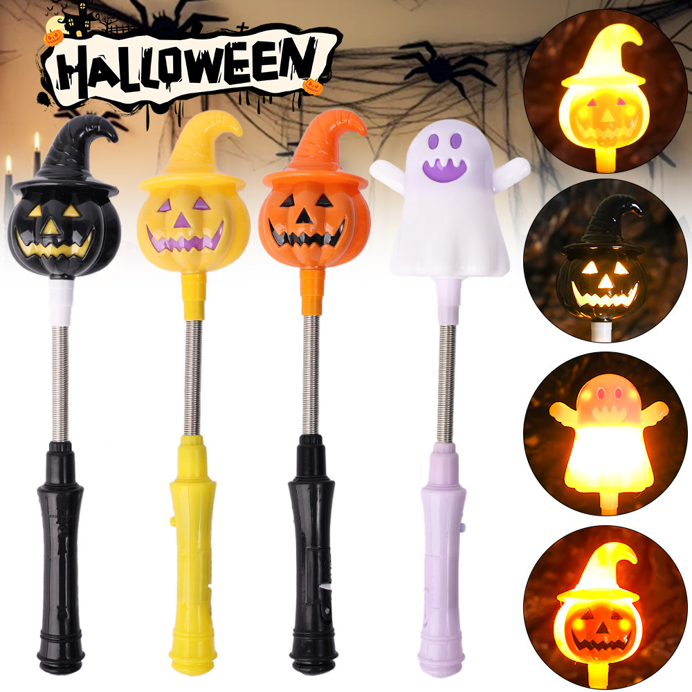 Luminous ฮาโลวีนเรืองแสง Hand Crank ของเล่น - ไฟฟักทองน่ารักเด็ก Hand ...