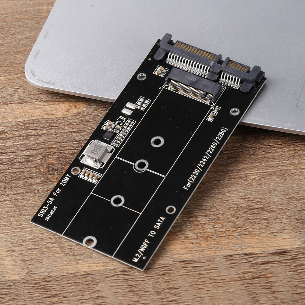 B Key M.2 SSD ถึง 2.5in SATA Converter อะแดปเตอร์การ์ด 2230-2280 ...