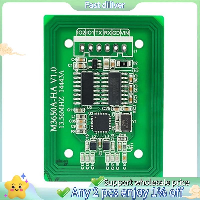 M3650A-HA RFID Reader Writer 13.56MHz IC Card Reader RS232 3.3-5V RFID ...