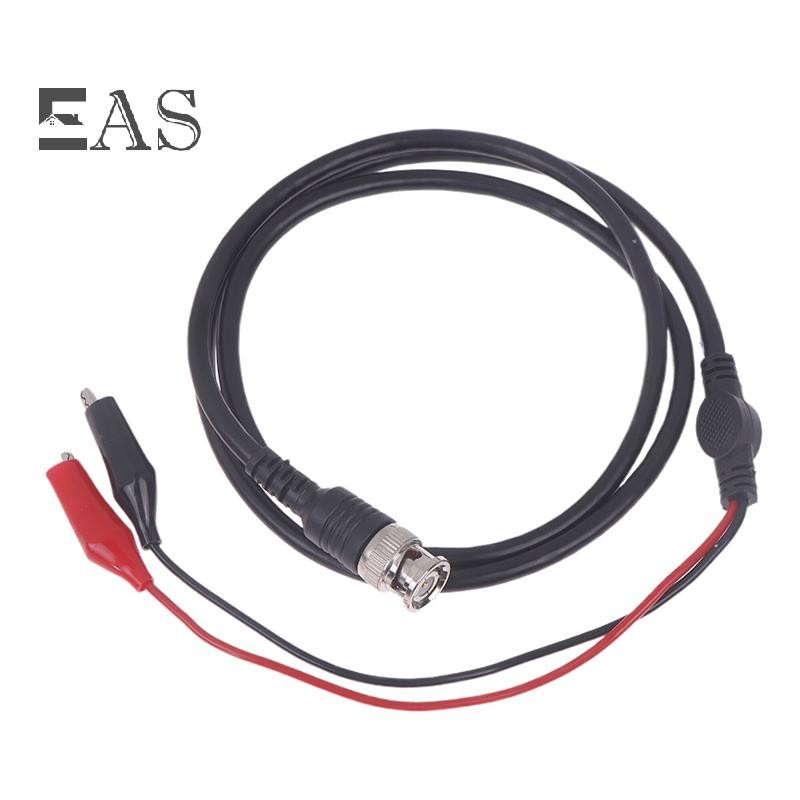 [EA] Oscilloscope Test Probe สายตะกั่ว BNC ปลั๊กชาย Q9 ถึง Dual คลิป 1 ...