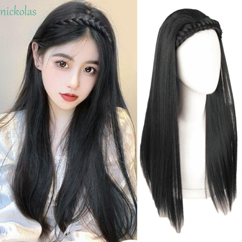 ผมHoop Hair Extension Twist Braid Headband แบบแฟชันเกาหลี สำหรับแต่ง ...