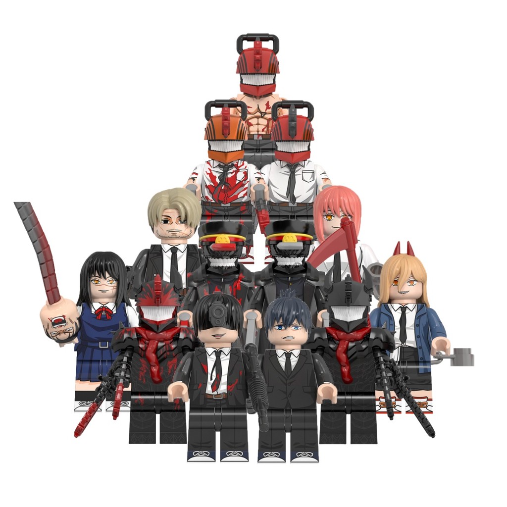 Chainsaw Man Action Figures Denji Kantana Man Chainsaw Demon Power ...