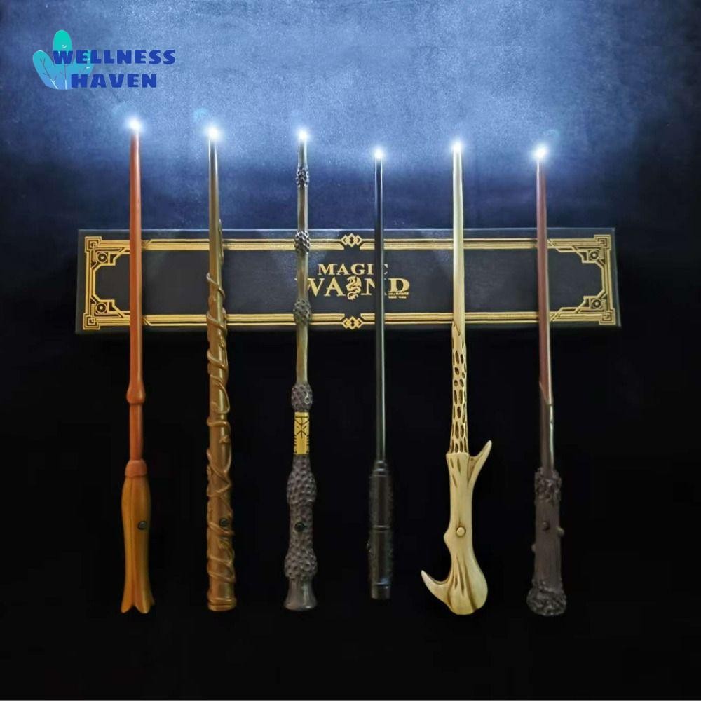 WELLNESSHAVEN LED Magic Wand, Hermione Dumbledore คอสเพลย์ Magic Stick ...