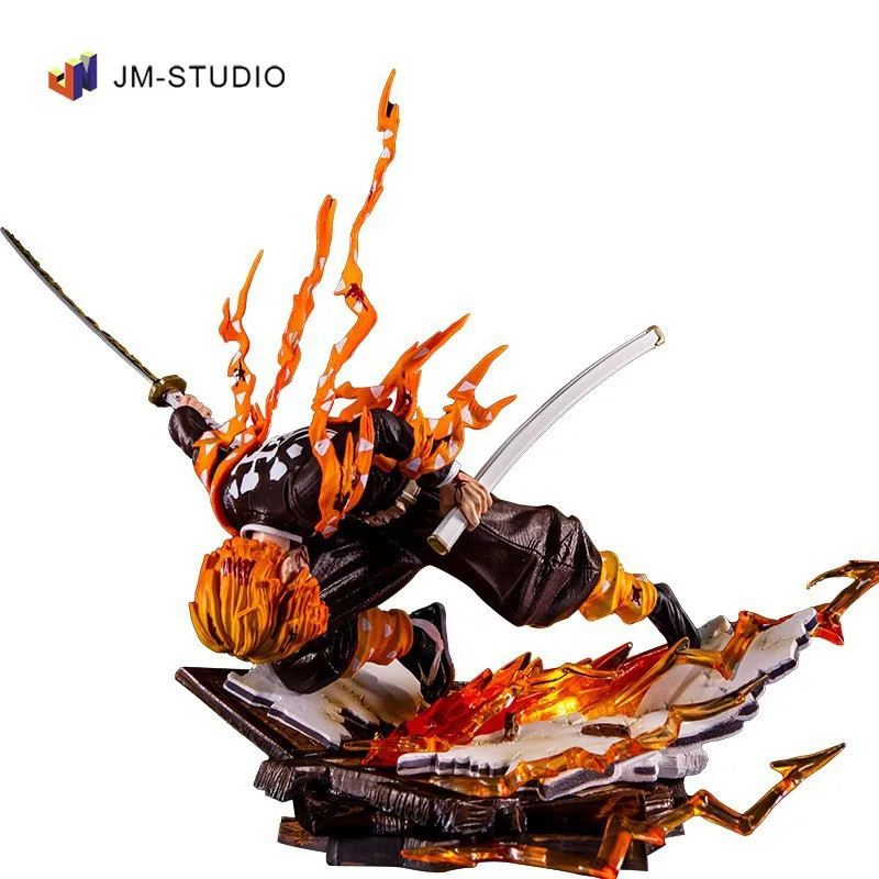 Demon Slayer Zenitsu Thunder Breathing Action Figure Tanjiro Nezuko ...