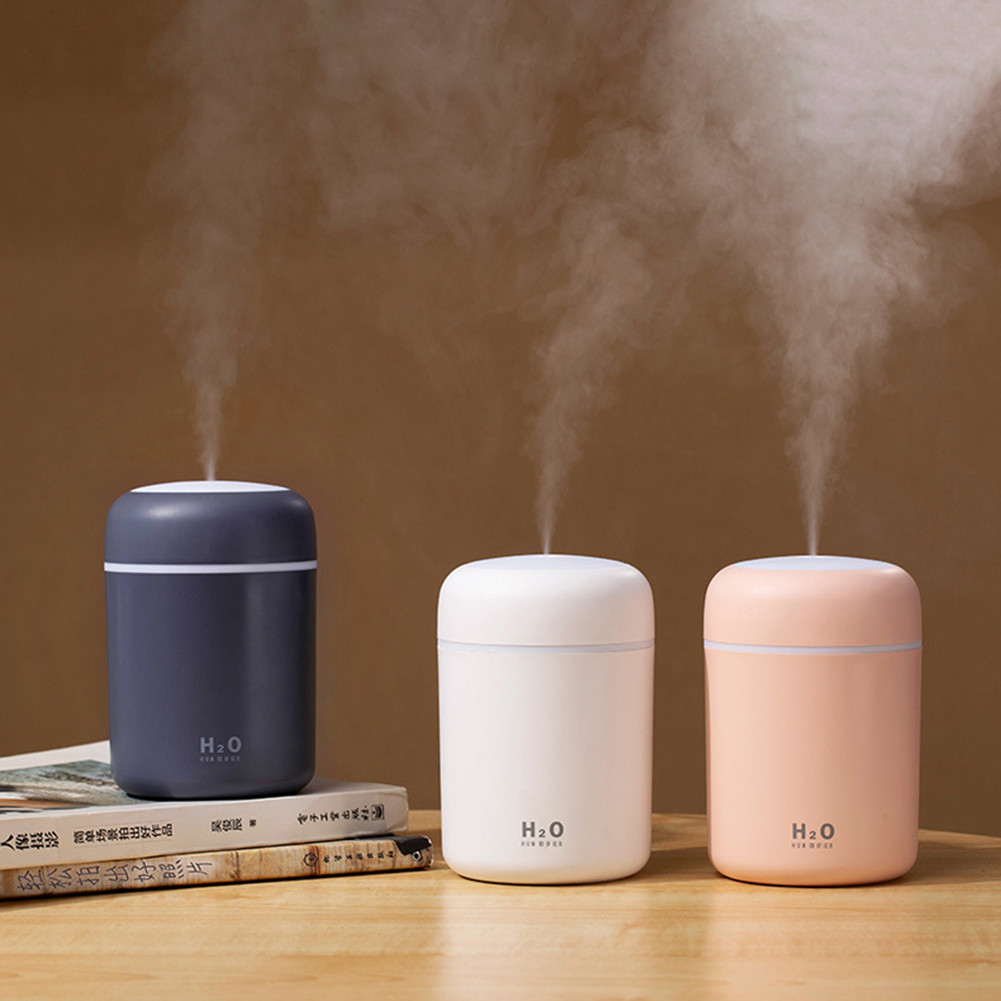 300ml Air Humidifier เครื่องฟอกอากาศ LED Light Mist Maker Sprayer ...