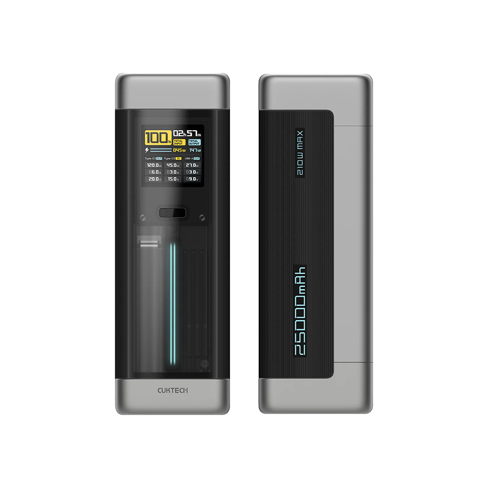 CUKTECH P23 Powerbank แบตสำรอง 25000mAh CCC / CE จ่ายไฟรวมกันสูงถึง ...