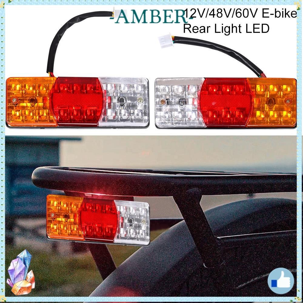 AMBER E-bike ระบบแสงสว่าง LED กันน้ำสำหรับกลางวันและกลางคืน | Shopee ...