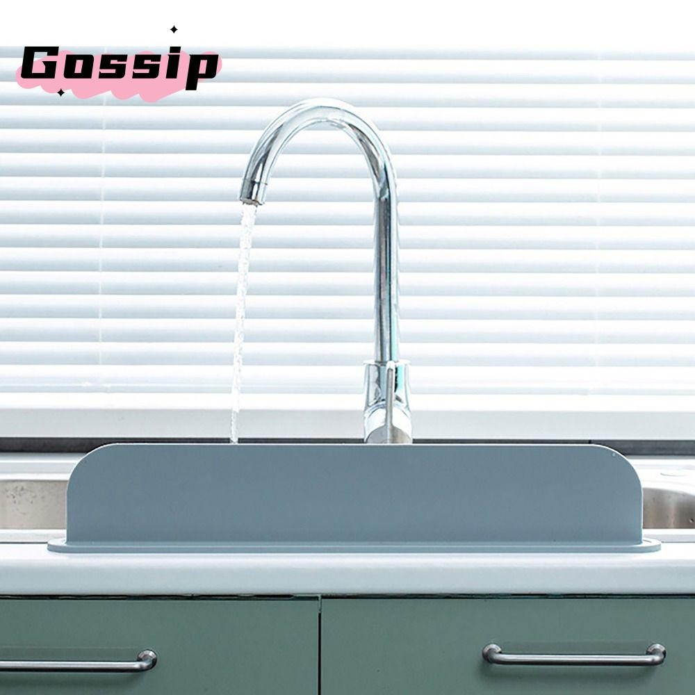 GOSSIP Sink Splash Guard, ซิลิโคนกันลื่น Sink Edge Protector, Simple ...