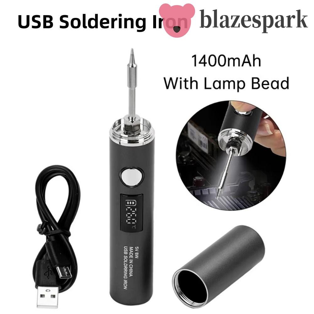BLAZESPARK หัวแร้งบัดกรีเครื่องมือเชื่อม,อุณหภูมิปรับ Fast Heat Conduction หัวแร้งไฟฟ้า, Plug ...