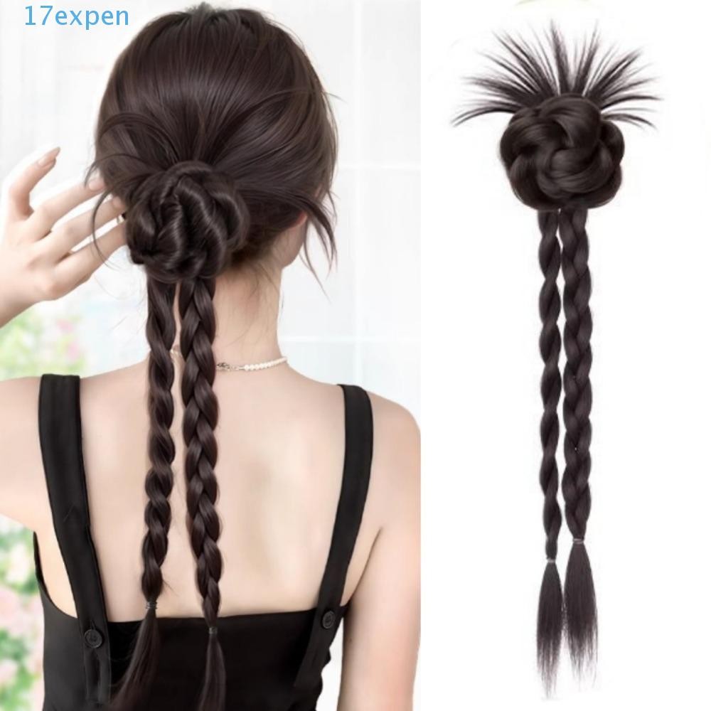 EXPEN Twist Braid Ponytail Hairpiece, Boxing Braided Hair Extensions ...
