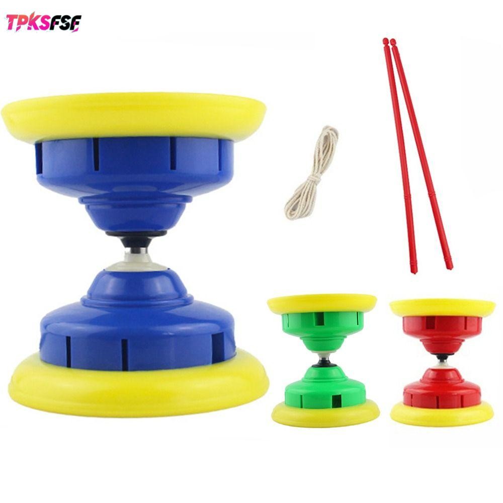 TPKSF จีน Diabolo, Thicken Bowl Shape จีน Yoyo Diabolo ชุด, แบบพกพาหนัง ...