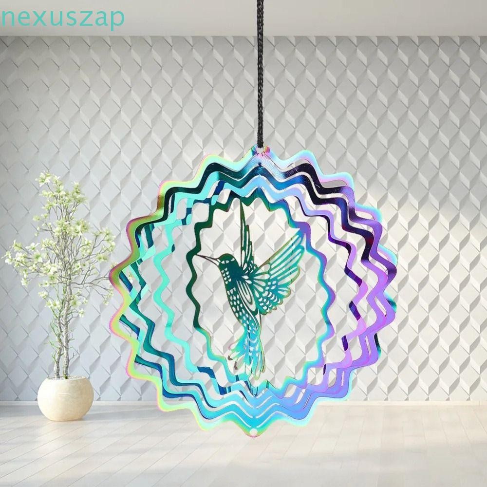 NEXUSZAP Wind Spinner Catcher แบบ 3D Gradient สี จี้และWind Chime ...