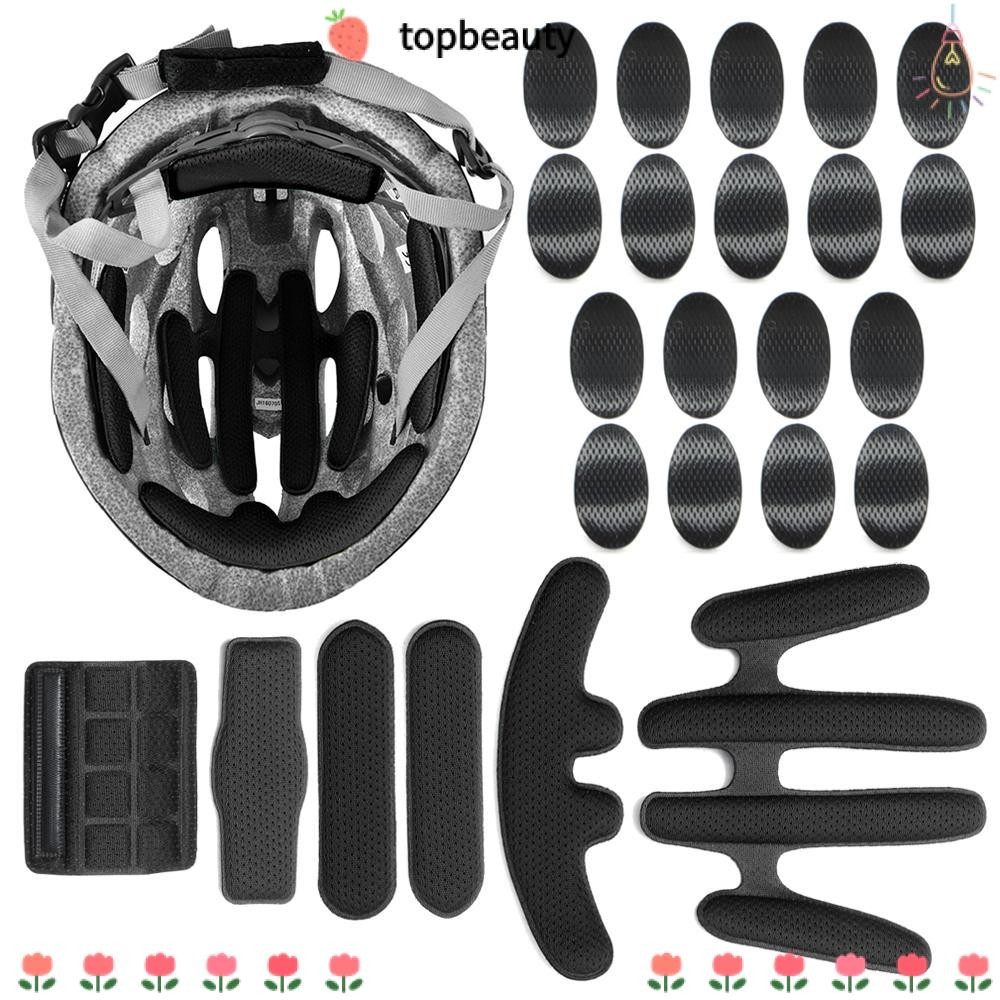 Topbeauty 24 ชิ้น/เซ็ตหมวกกันน็อคด้านใน Padding ชุดกีฬากลางแจ้งฟองน้ํา ...