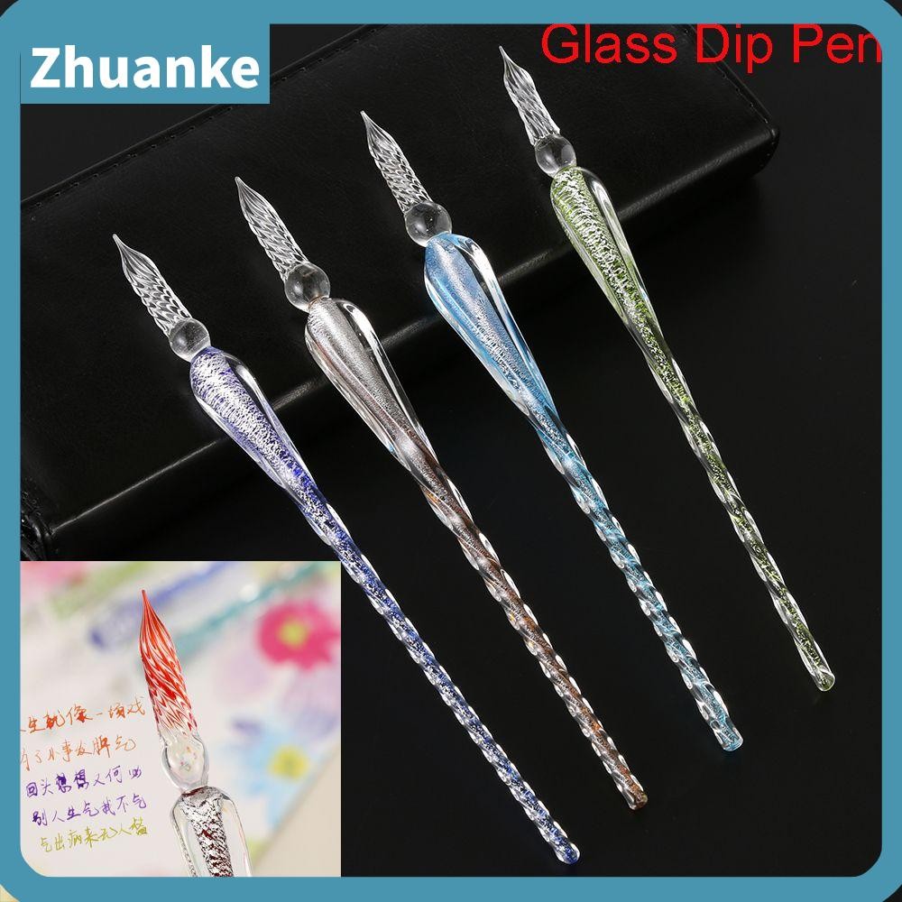 ZHUANKE ภาพวาดแก้ว การเขียน diy craft Drip Fountain Pens | Shopee Thailand