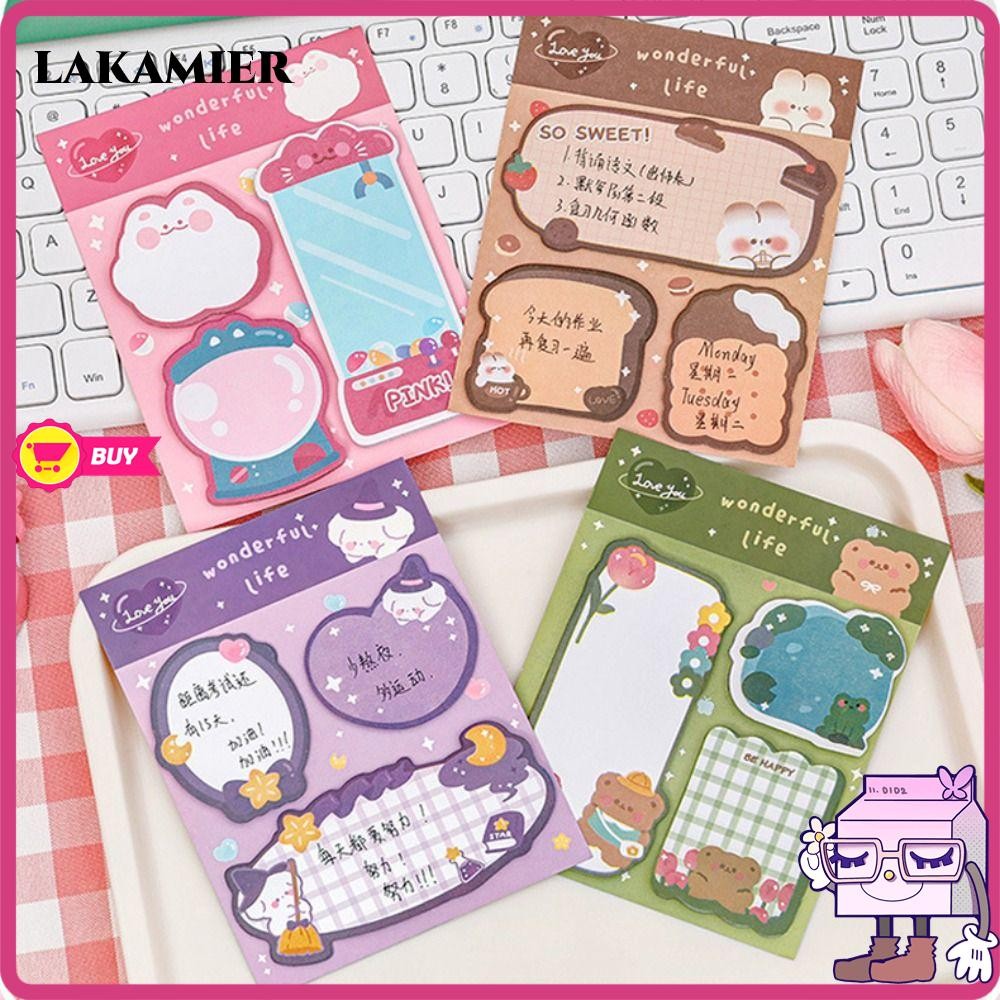 LAKAMIER 60 ชิ้น/แผ่นติดตัวเองแผ่นตกแต่ง 3 รูปแบบ Sticky Notes, Alien ...
