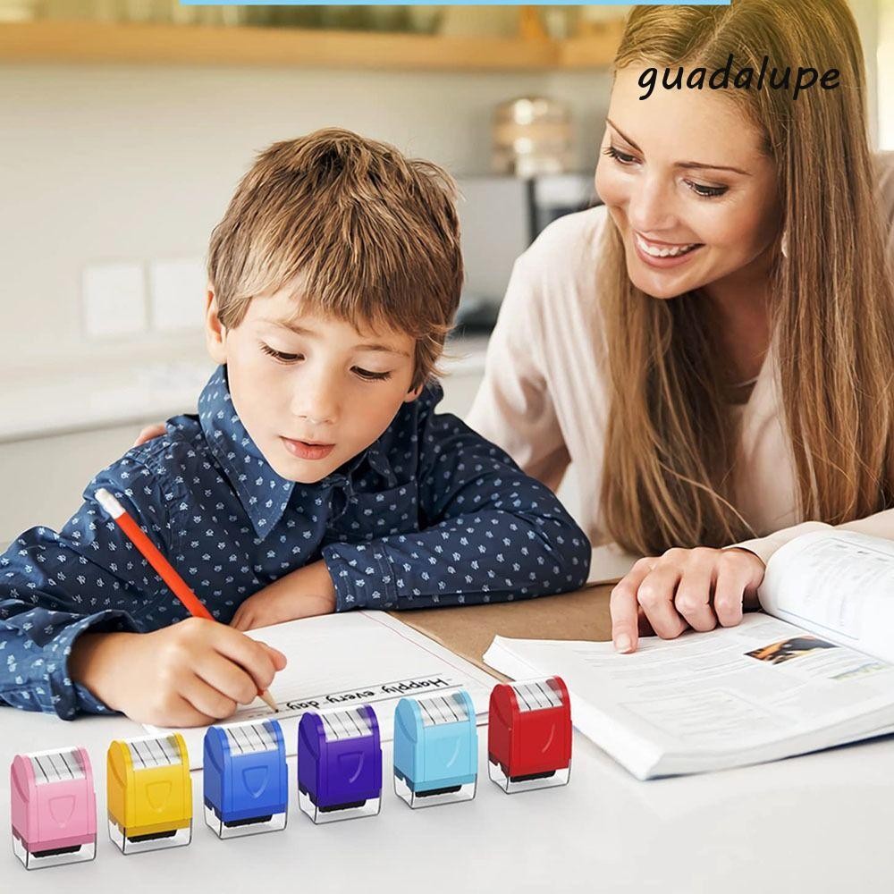 GUADALUPE Dashed Handwriting Lines Stamp, Rreusable Clear Line Rolling Roller, พลาสติกเรียบง่าย ...