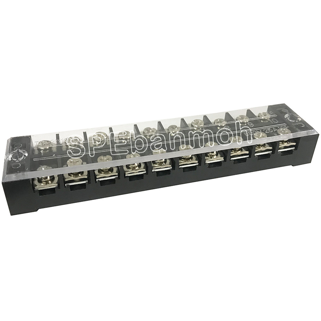 [ 1 ชิ้น ] TB2510 เทอร์มินอล 10 ช่อง 10P 25A 600V TB Terminal Block ...