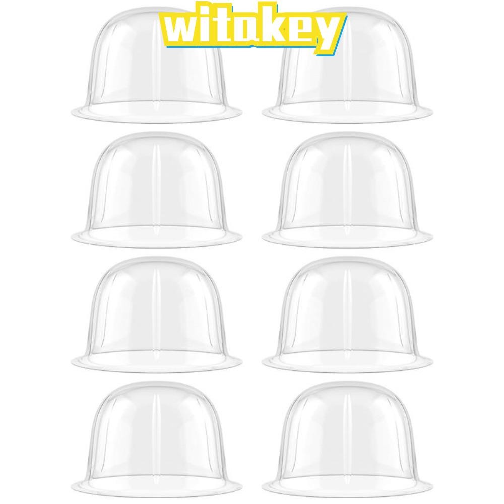 WITAKEY เบสบอลหมวกชั้นวางจอแสดงผล, PVC 50-57 ซม.ถังหมวกเก็บ,ทนทาน Brimless หมวกโปร่งใสด้านใน ...