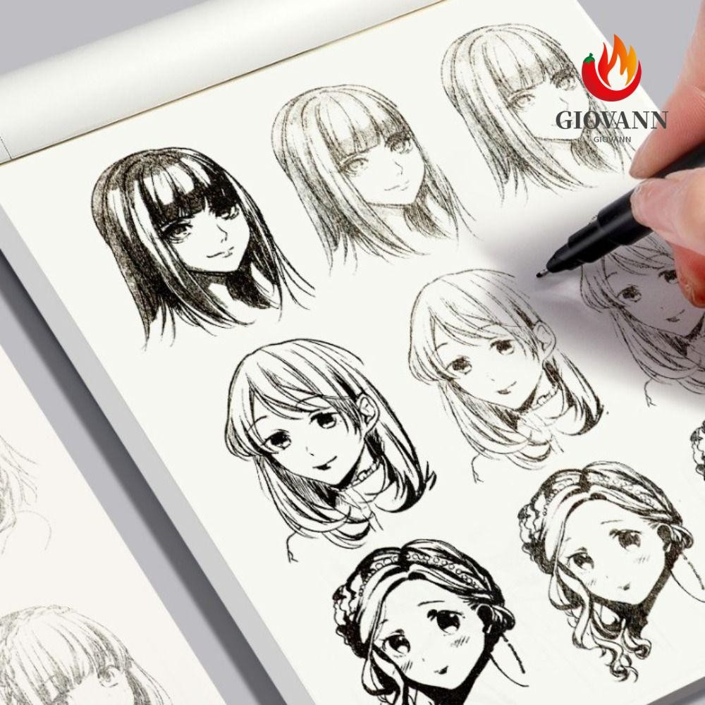 GIOVANNI Anime Hand Drawn Book, Tracing Practice Manga Sketching ...